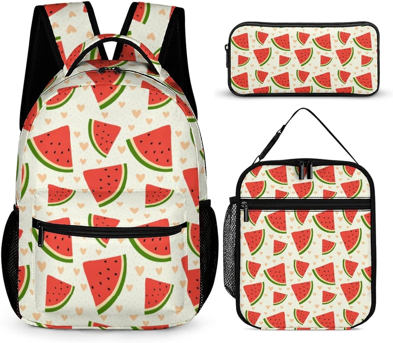 SKQIT Watermelon 3 Piece Backpack Sets With Lunch Bag Pencil Case ...