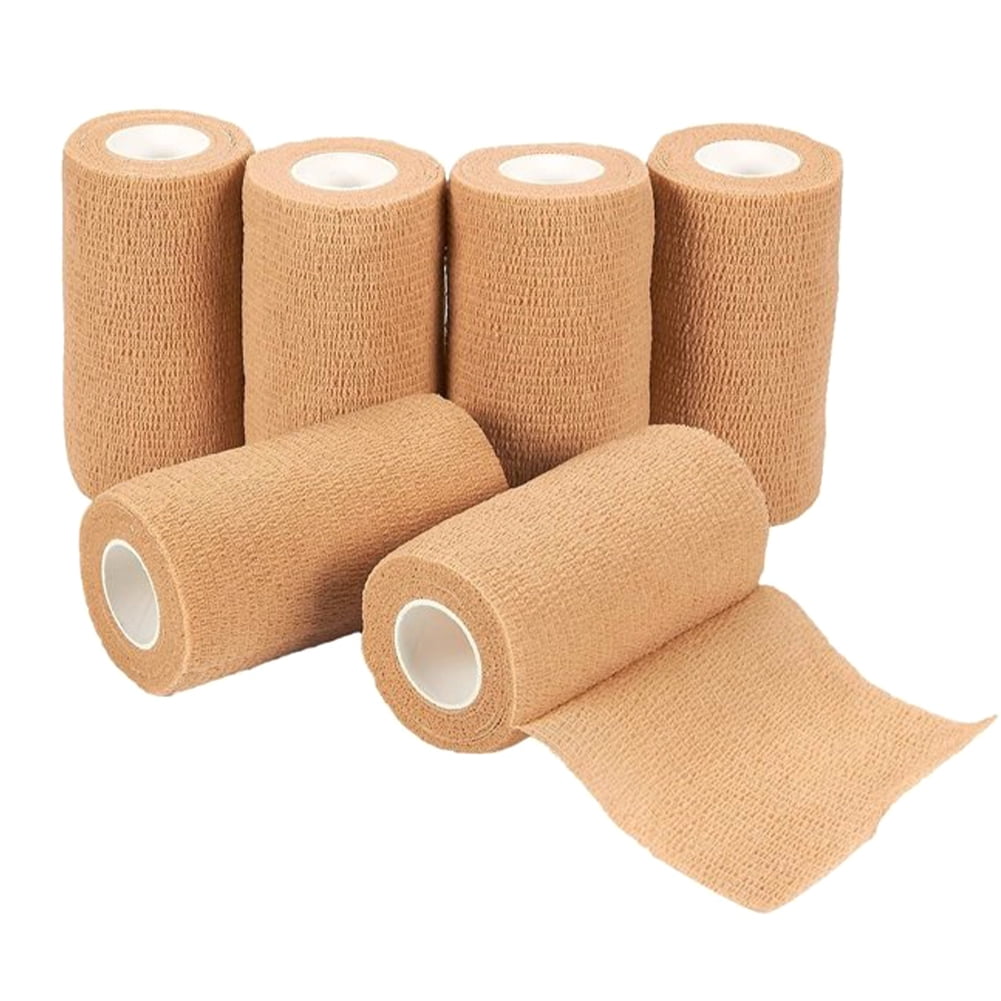 SKQOUI New Arrivals! 6rolls Bandage Wrap For Wound Stretchable Self ...