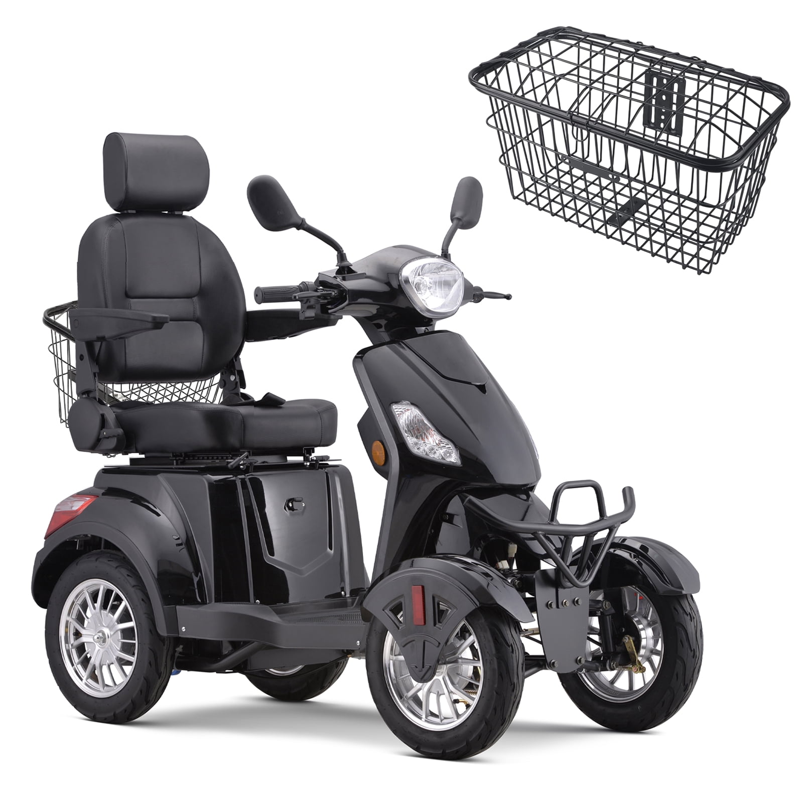 SKRT Large 4 Wheels Mobility Scooter (XW-E01), Electric Heavy Duty ...