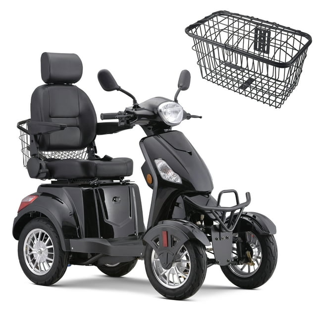 SKRT Large 4 Wheels Mobility Scooter (XW-E01), Electric Heavy Duty ...