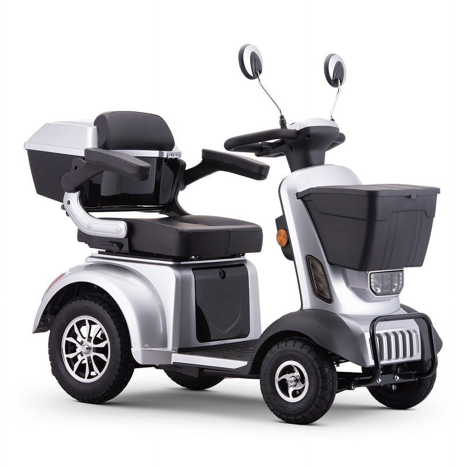 SKRT Large 4 Wheels Mobility Scooter (XW-E05B), Electric Heavy Duty ...