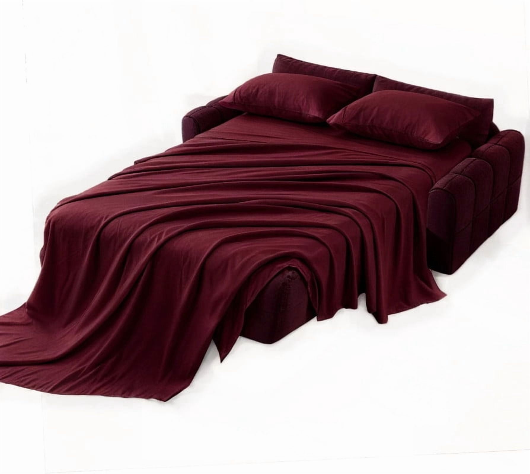 SKS Linen Sleeper Sofa Sheet Set - Pure Egyptian Cotton 600 Thread ...