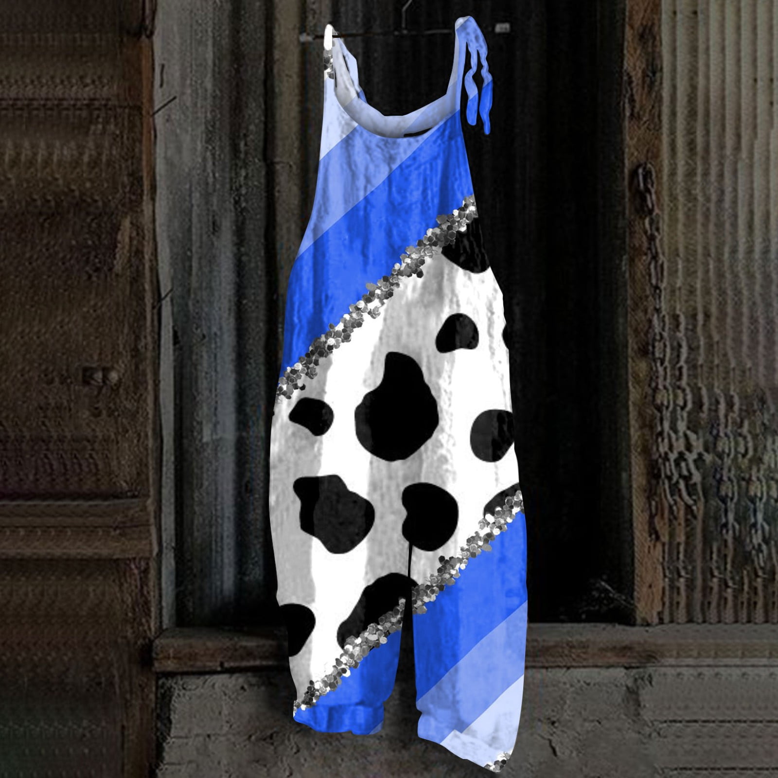 SKSloeg Overalls for Women Loose Fit Vintage Plus Size Jumpsuit Wide ...