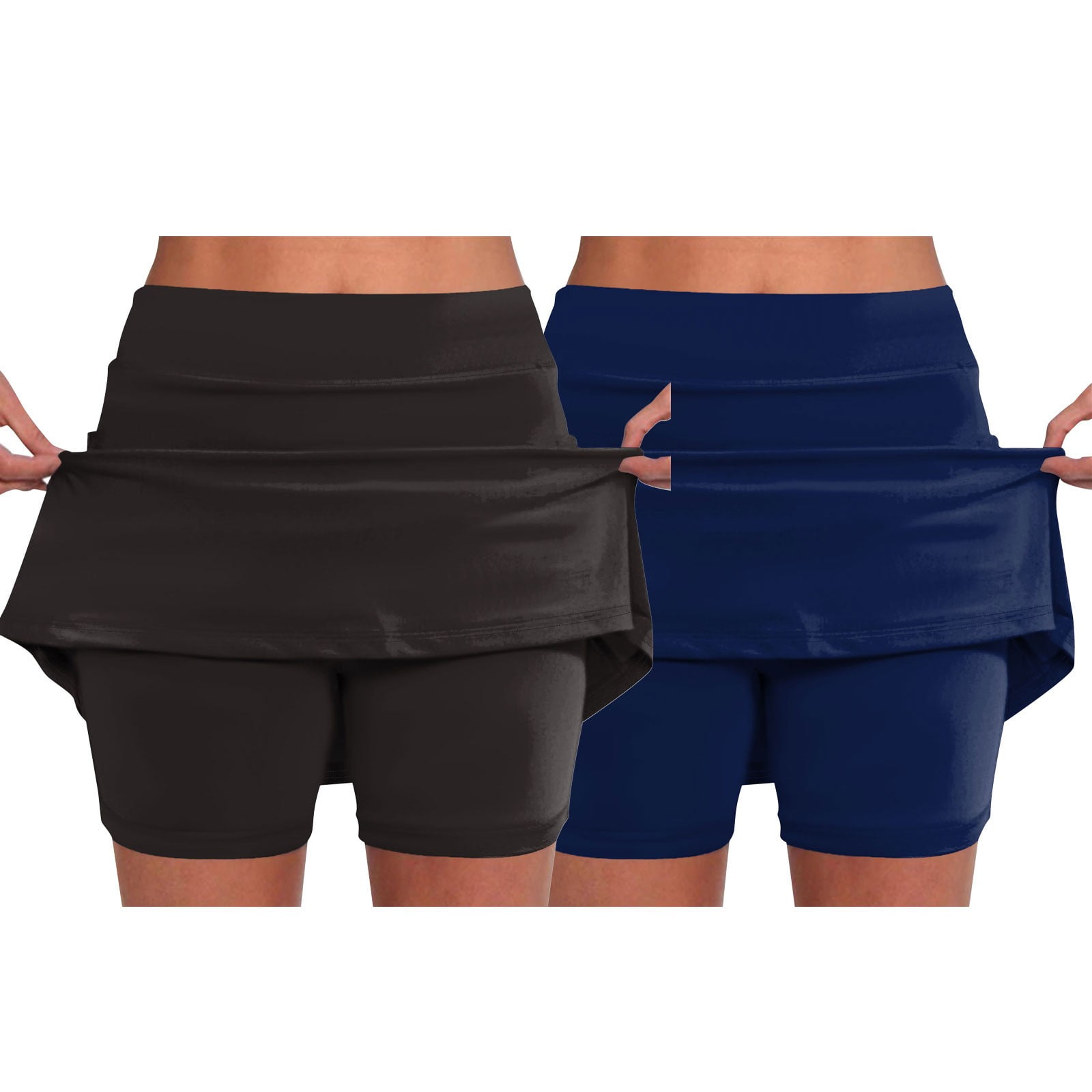 SKSloeg Skorts for Women with Pockets Plus Size Tummy Control Womens ...