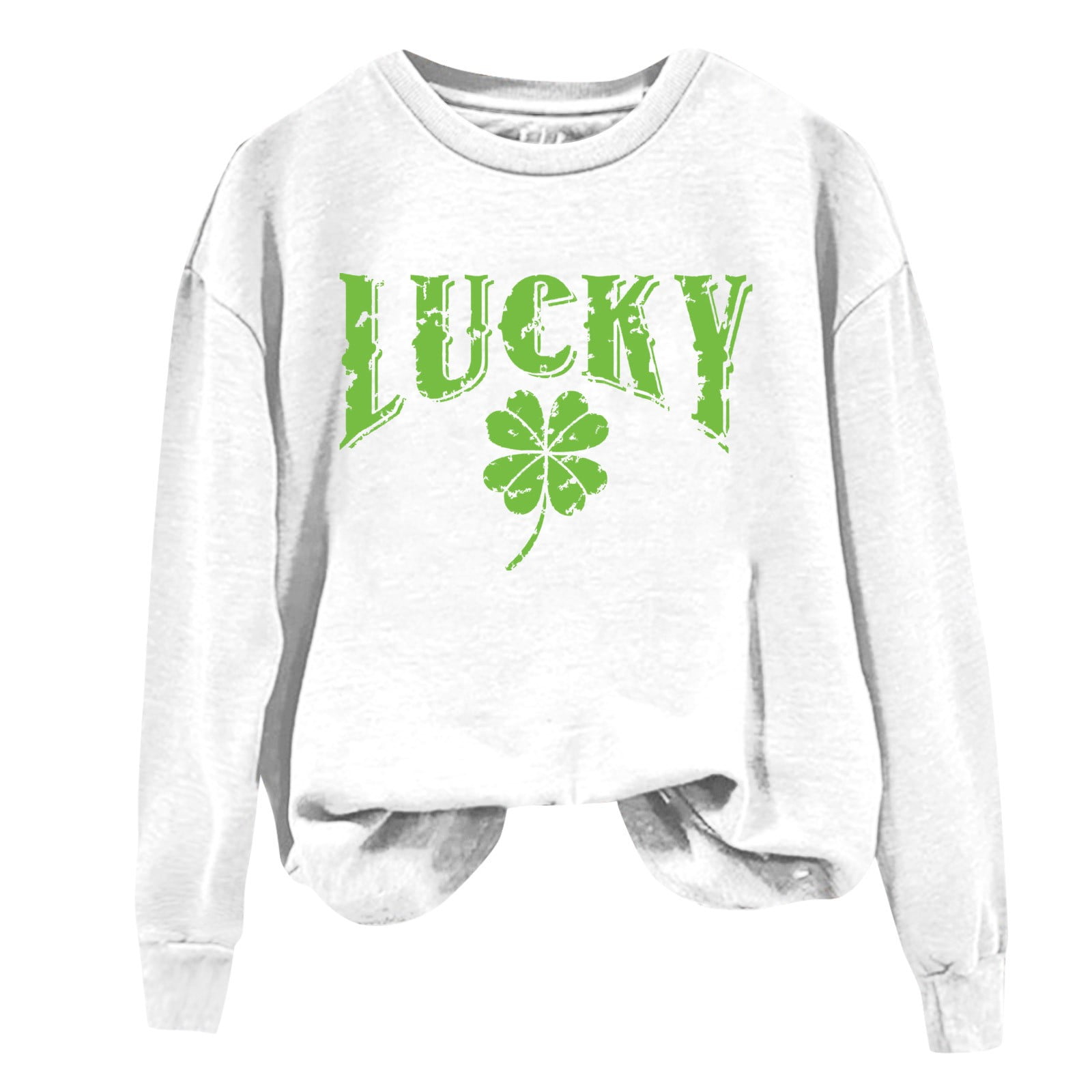Sksloeg St Patricks Day Mama Sweatshirt Casual Clover Graphic Shirts