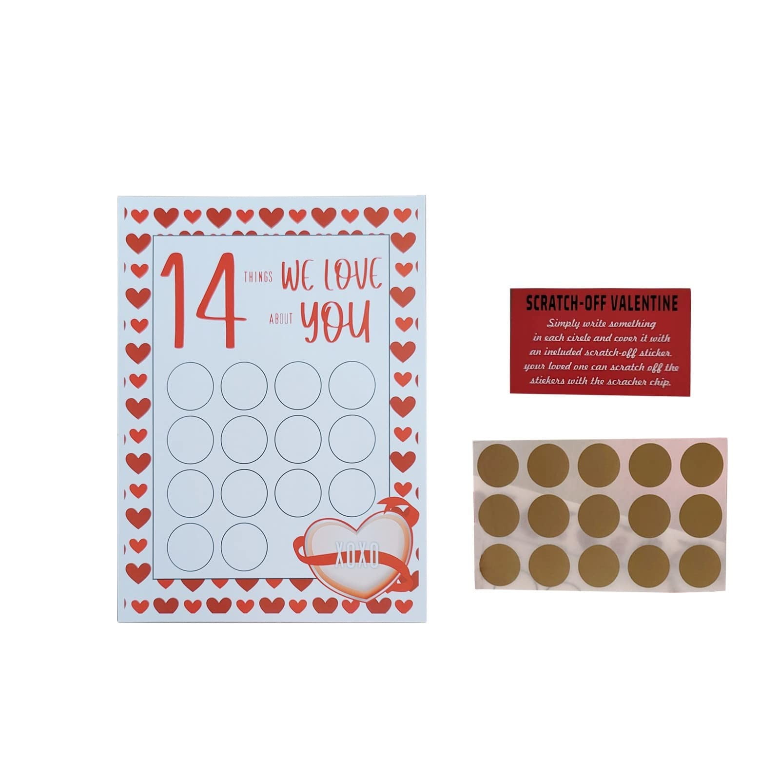 SKSloeg Valentine's Scratch Off Advent "14 things I or WE love about ...
