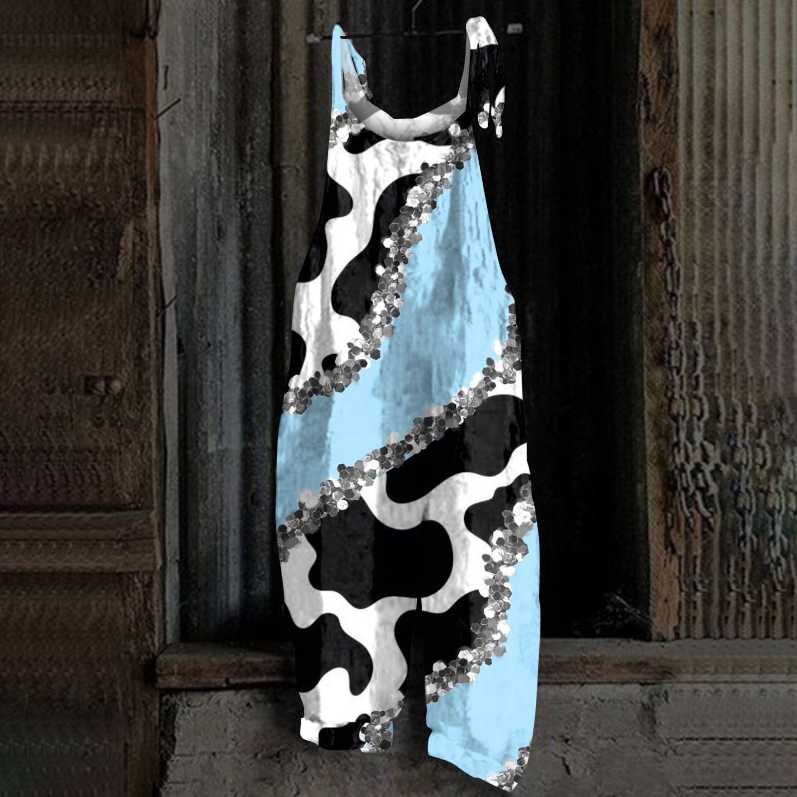 SKSloeg Womens Overalls Wide Leg Loose Jumpsuits Cotton Linen Overalls ...