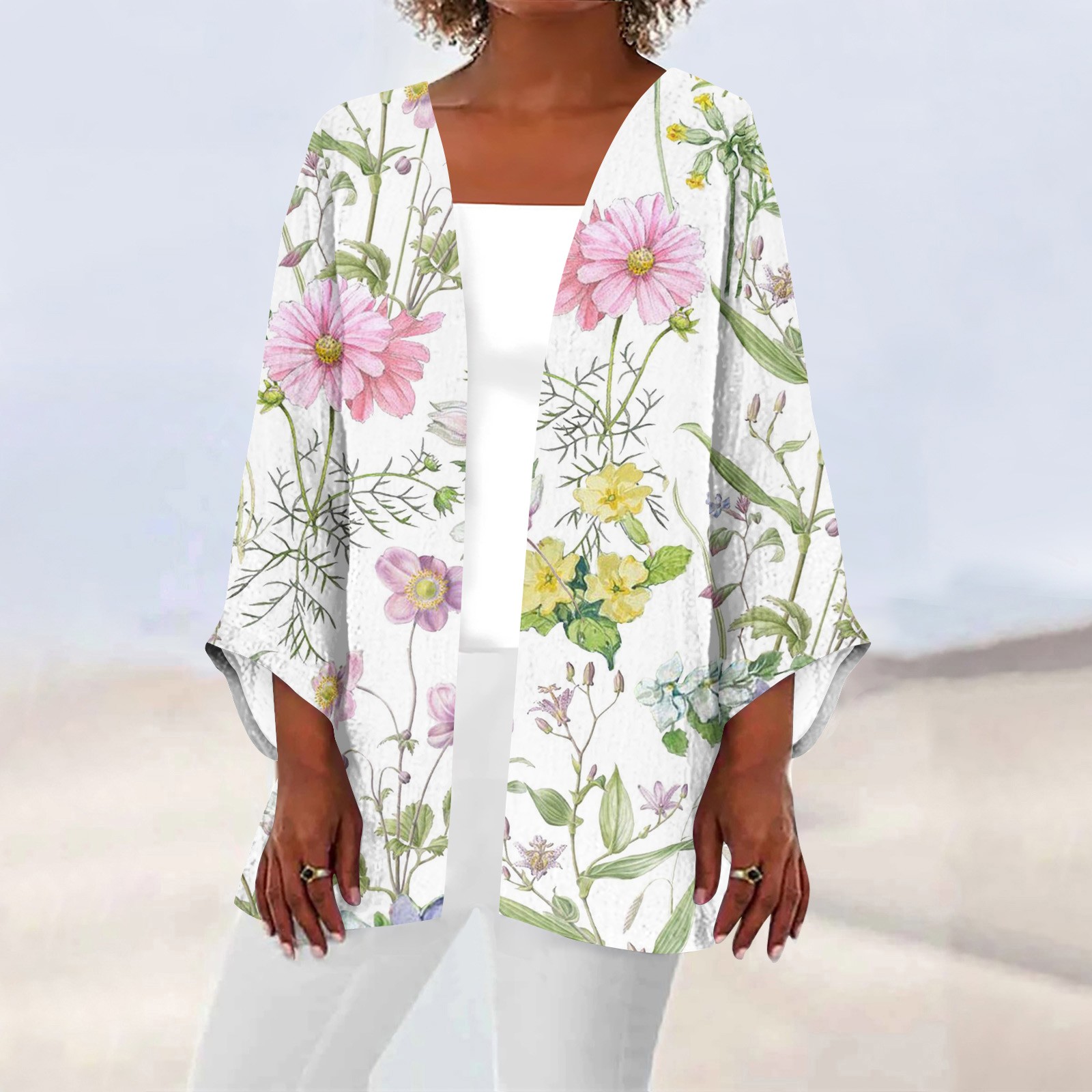 Customer reviews for SKSloeg Womens Summer Cardigan Floral Print ...
