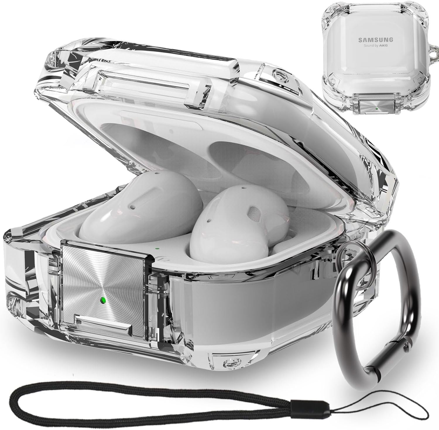 SKTDWEI [Clear Case with Lock] for Samsung Earbuds Galaxy Buds 2 Pro ...