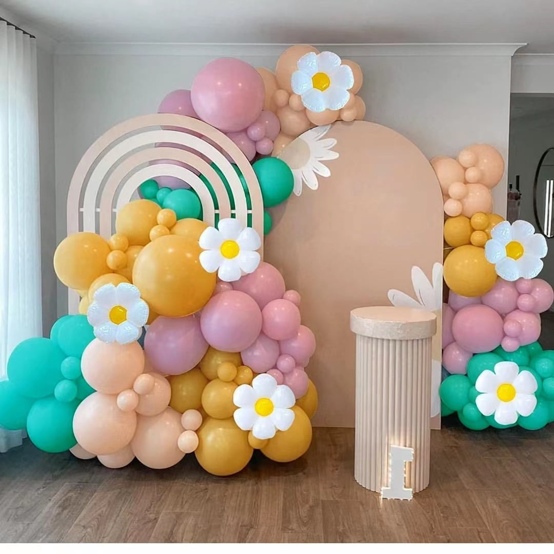 SKTMH 145Pcs Daisy Balloon Garland Arch Kit Daisy Party Decorations ...