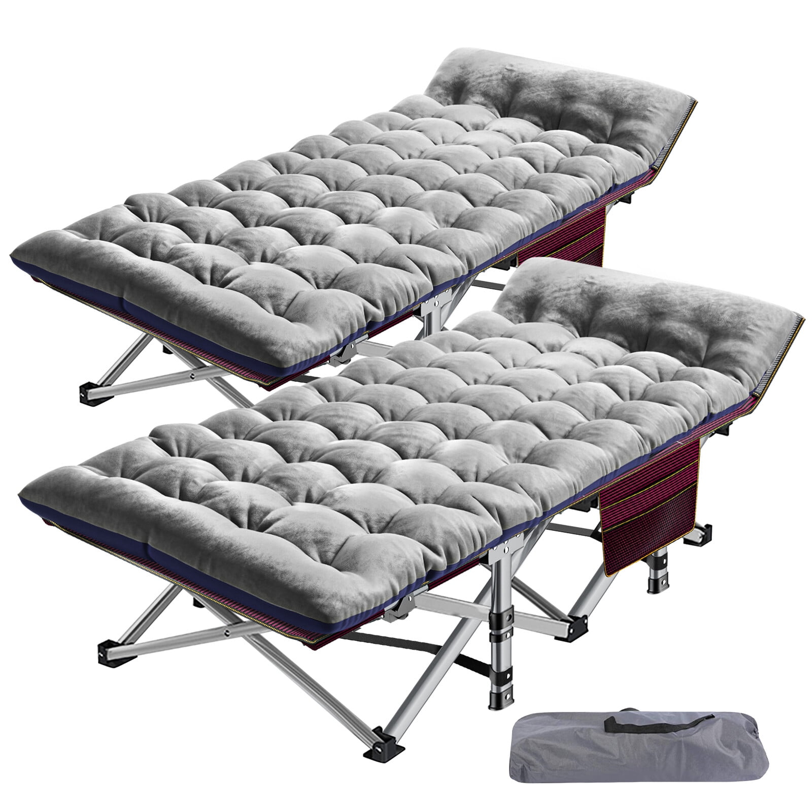 SKTPI Camping Cot for Adults, Double Layer Capacity, Heavy Duty Guest ...