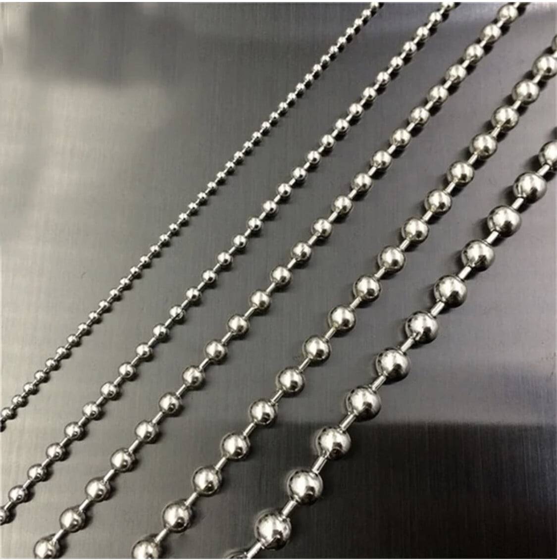 SKTPI Ball Chain Necklace Stainless Steel – 6 to 40 Inches Lengths ...
