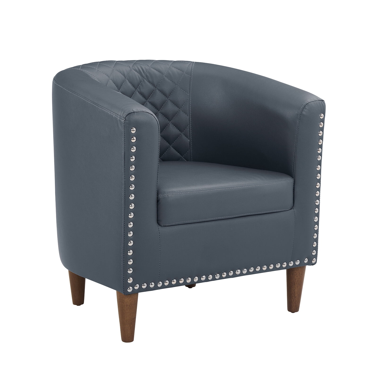SKTPI Chair Mid-Century Modern Barrel Chair Upholstered Comfortable ...