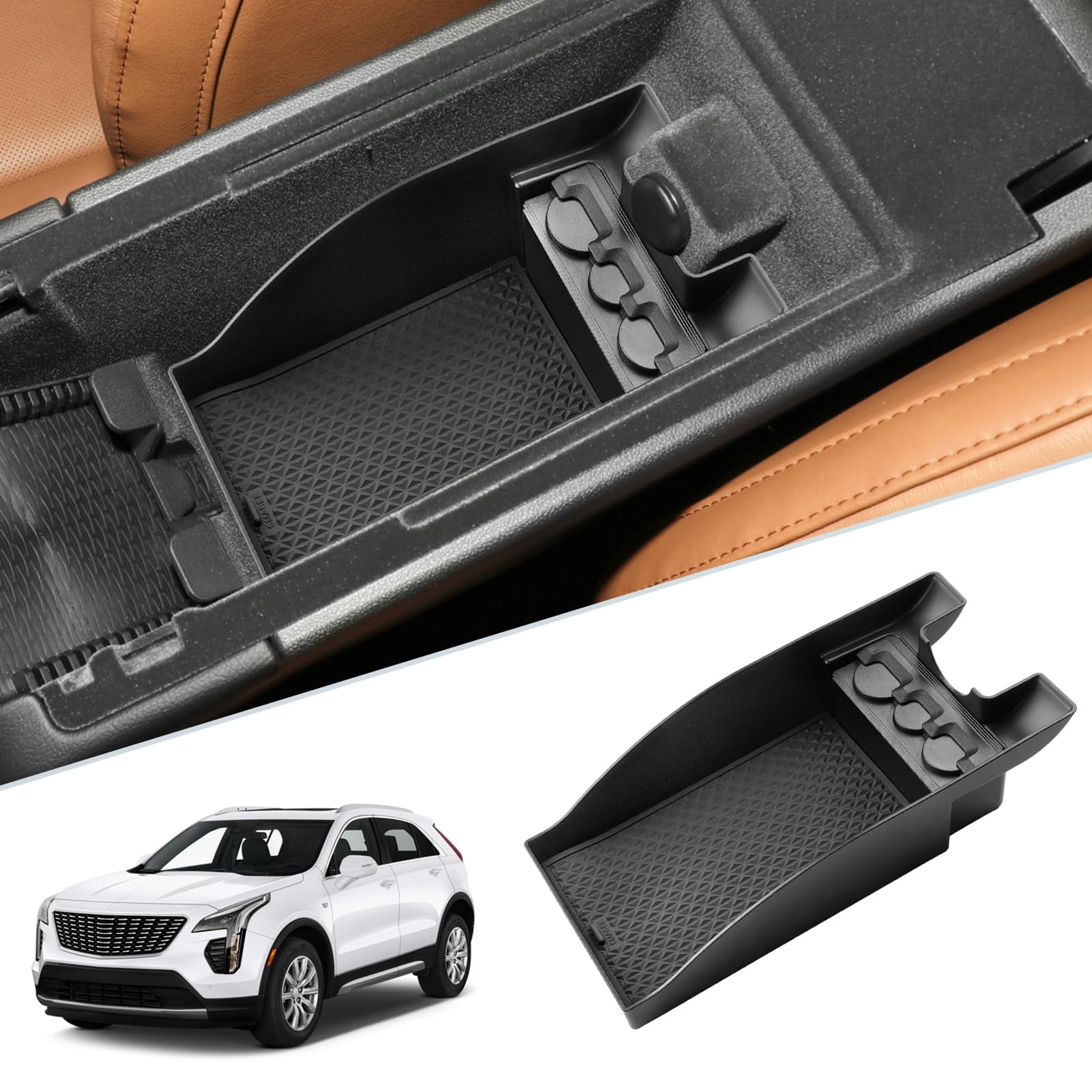 SKTU Compatible with 2023 2024 2025 Cadillac XT4 Center Console ...