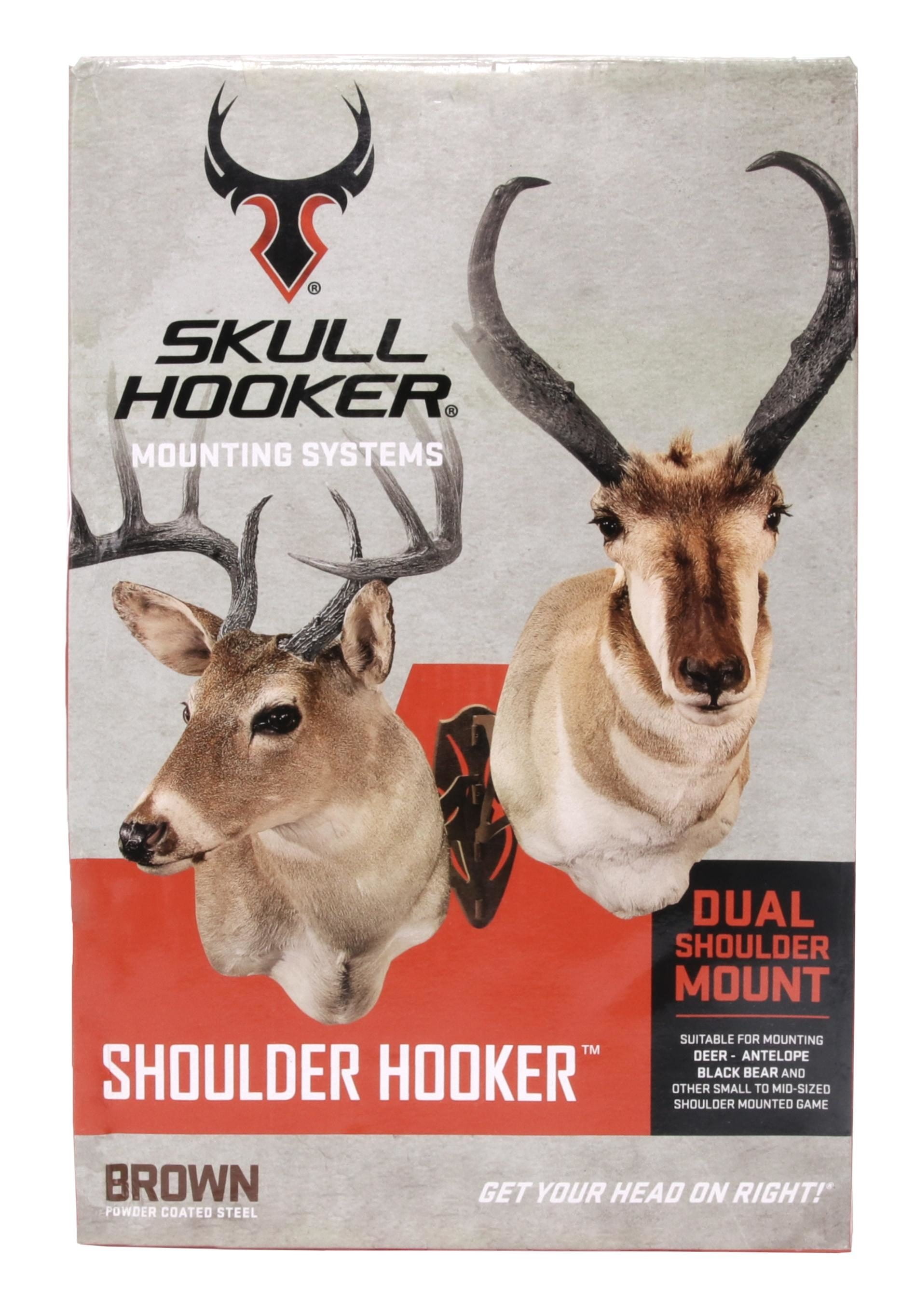 Skull Hooker Small/Medium Game Steel Powder-Coated Dual Shoulder Mount ...
