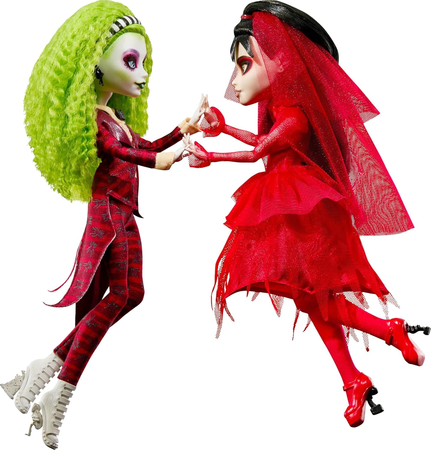SKULLECTOR Beetlejuice and Lydia Doll 2-Pack Beetlejuice Lydia Deetz ...