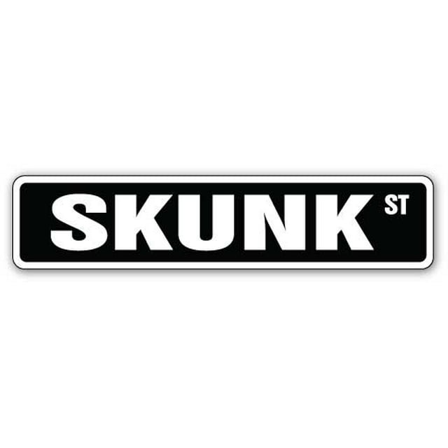 SKUNK Street Sign stinky skunks funny signs new | Indoor/Outdoor | 30 ...
