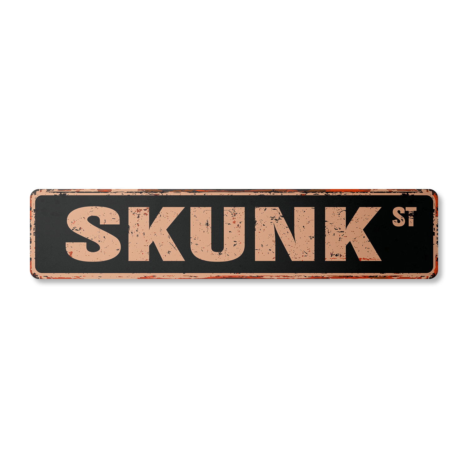SKUNK Vintage Aluminum Street Sign stinky skunks funny Metal Sign new ...