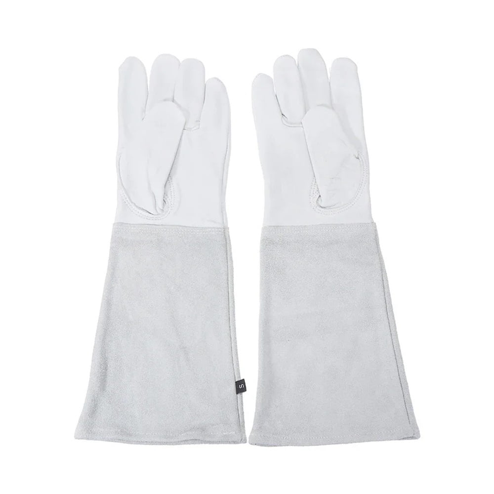 SKY 1 Pair Heavy Duty Gardening Rose Pruning Gauntlet Gloves Thorn Proof Long Sleeve Work ...