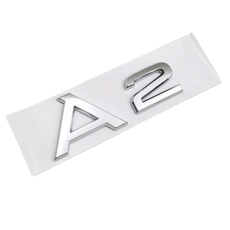 SKY 1pcs 3D ABS Chrome S Line A1 A2 A3 A4 A5 A6 A7 A8 Logo Emblem Auto ...