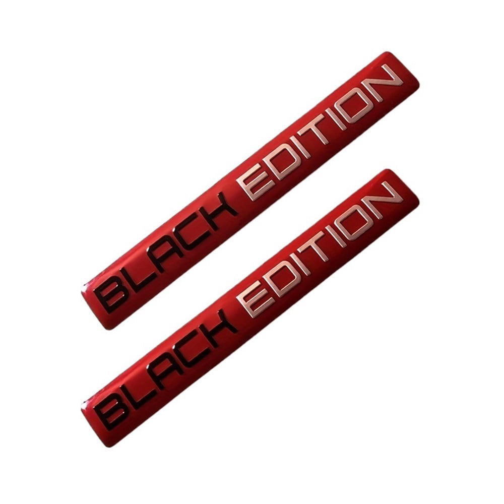 SKY 2PCS Black Edition 3D Car Body Badge Limited Edition Sticker Trunk ...