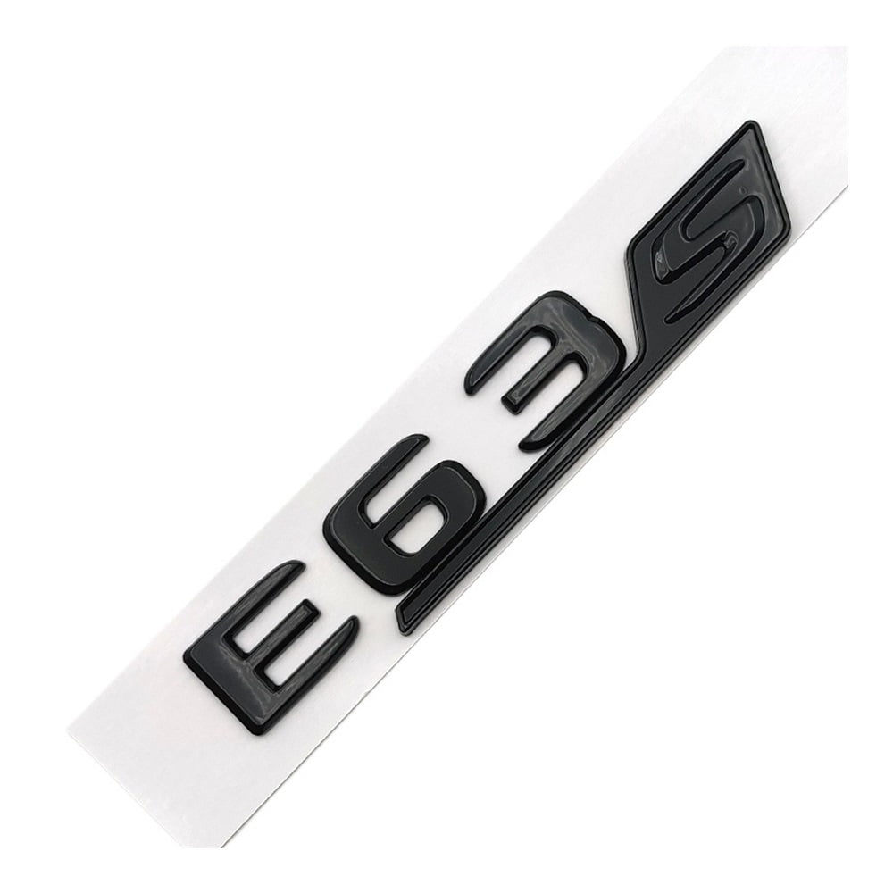 SKY 3D ABS Chrome Black E63 S Logo E63S Emblem Letters Sticker Car ...