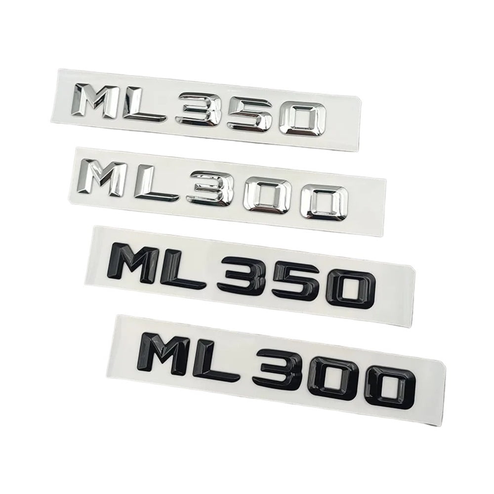 SKY 3D ABS Chrome Black Logo ML300 ML350 ML500 ML320 Emblem Letters ...