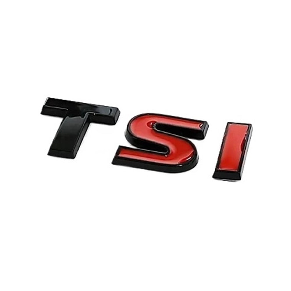 SKY 3D ABS Chrome Black Logo TSI Emblem Letters Car Trunk Badge For TSI ...