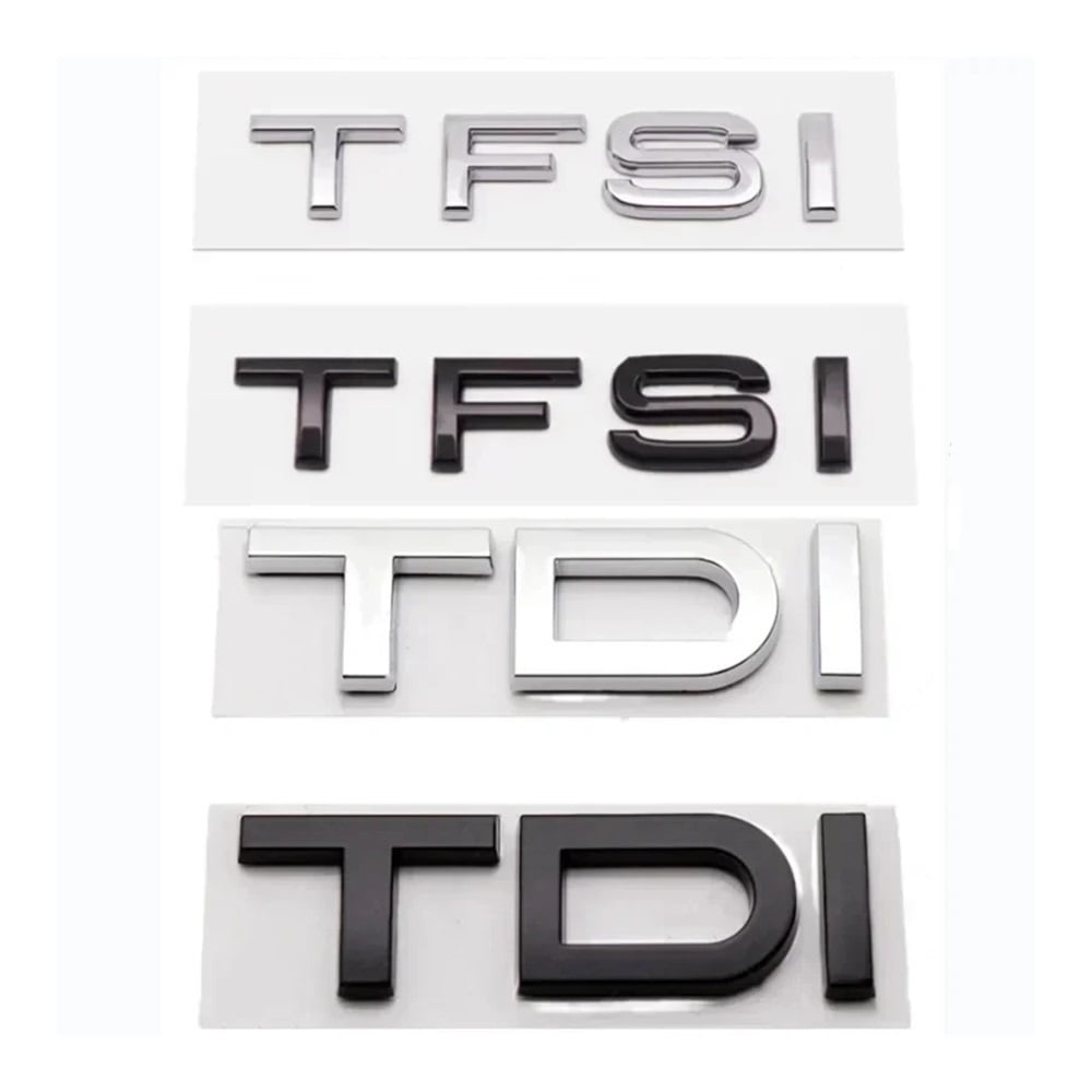 SKY 3D TFSI TDI Car Sticker ABS Letter Logo Rear Trunk Boot Emblem ...