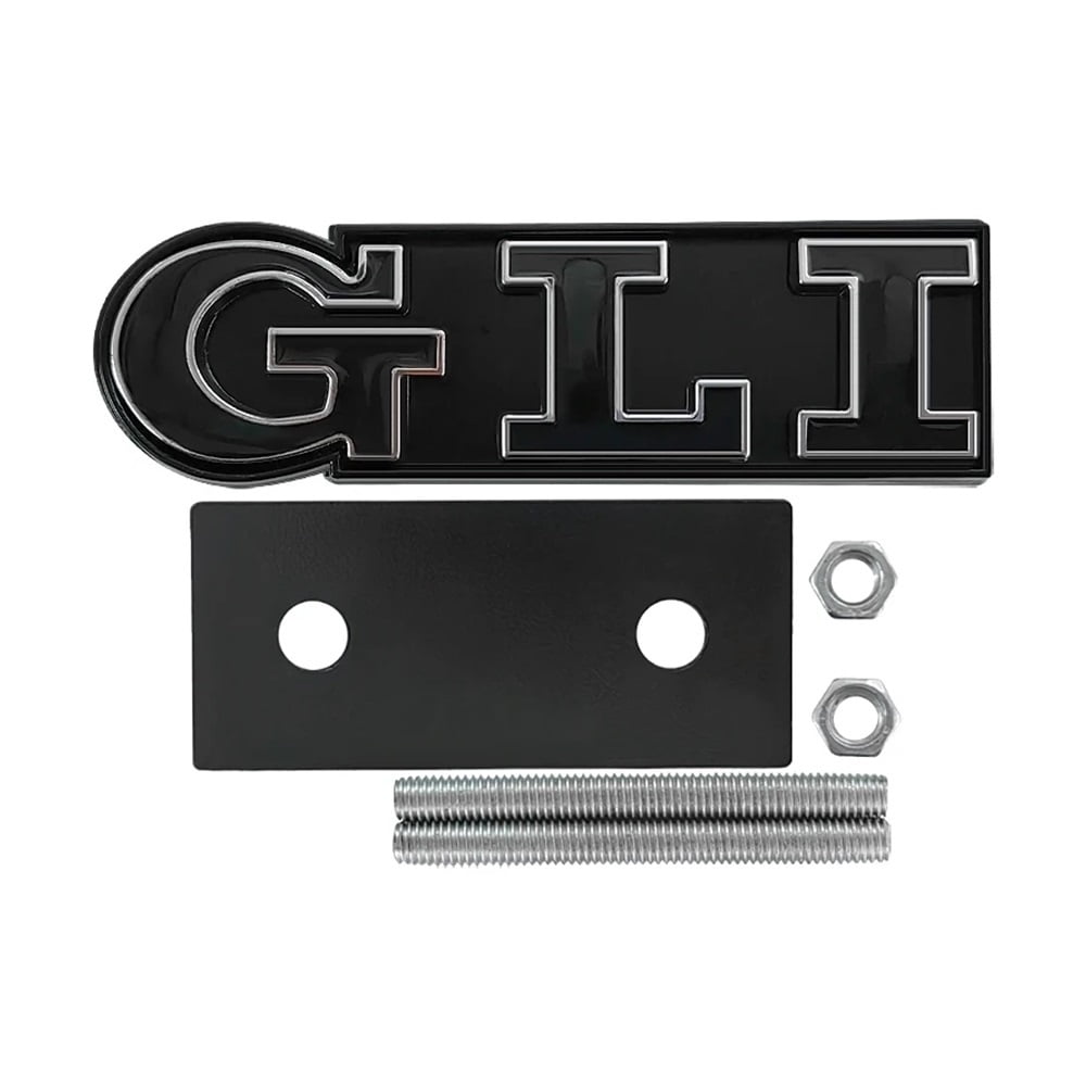 SKY 3d Metal Logo GLI Emblem Letters Car Front Grill Badge For MK4 MK5 ...