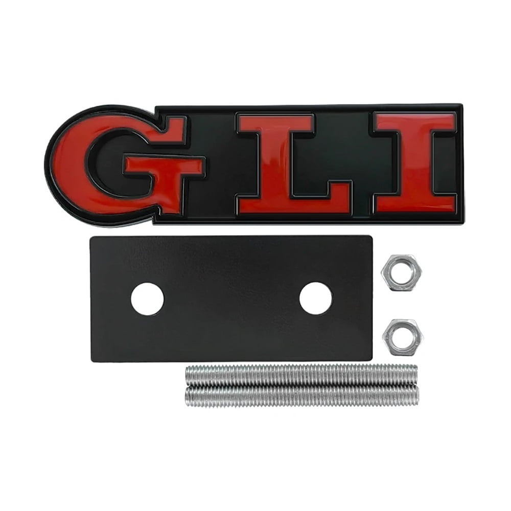 SKY 3d Metal Logo GLI Emblem Letters Car Front Grill Badge For MK4 MK5 ...