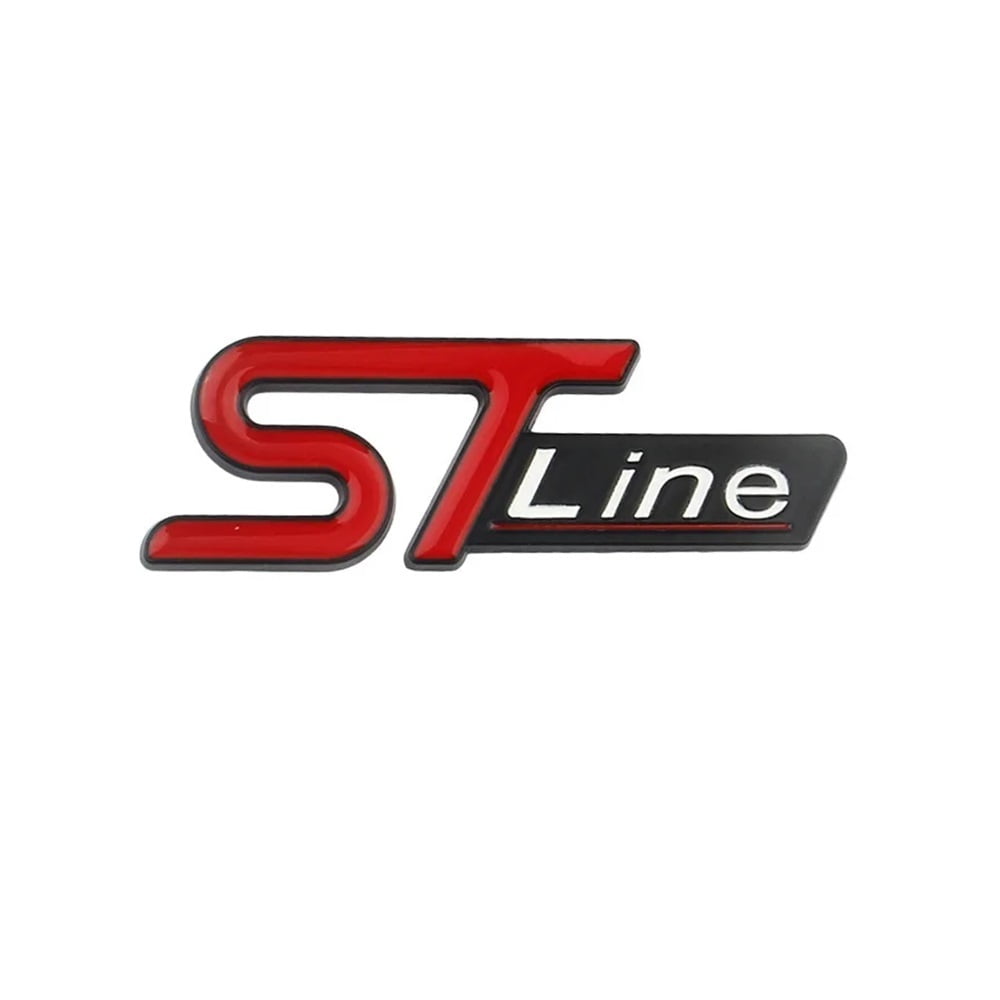 SKY 3d Metal Logo ST Line Emblem Car Front Grill Badge Trunk Decal For ...