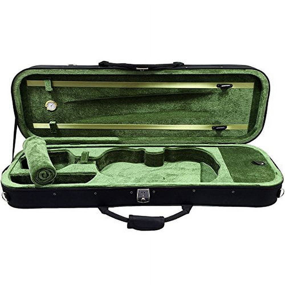 SKY 4/4 Full Size Professional Oblong Shape Lightweight Violin Hard Case with Hygrometer ...