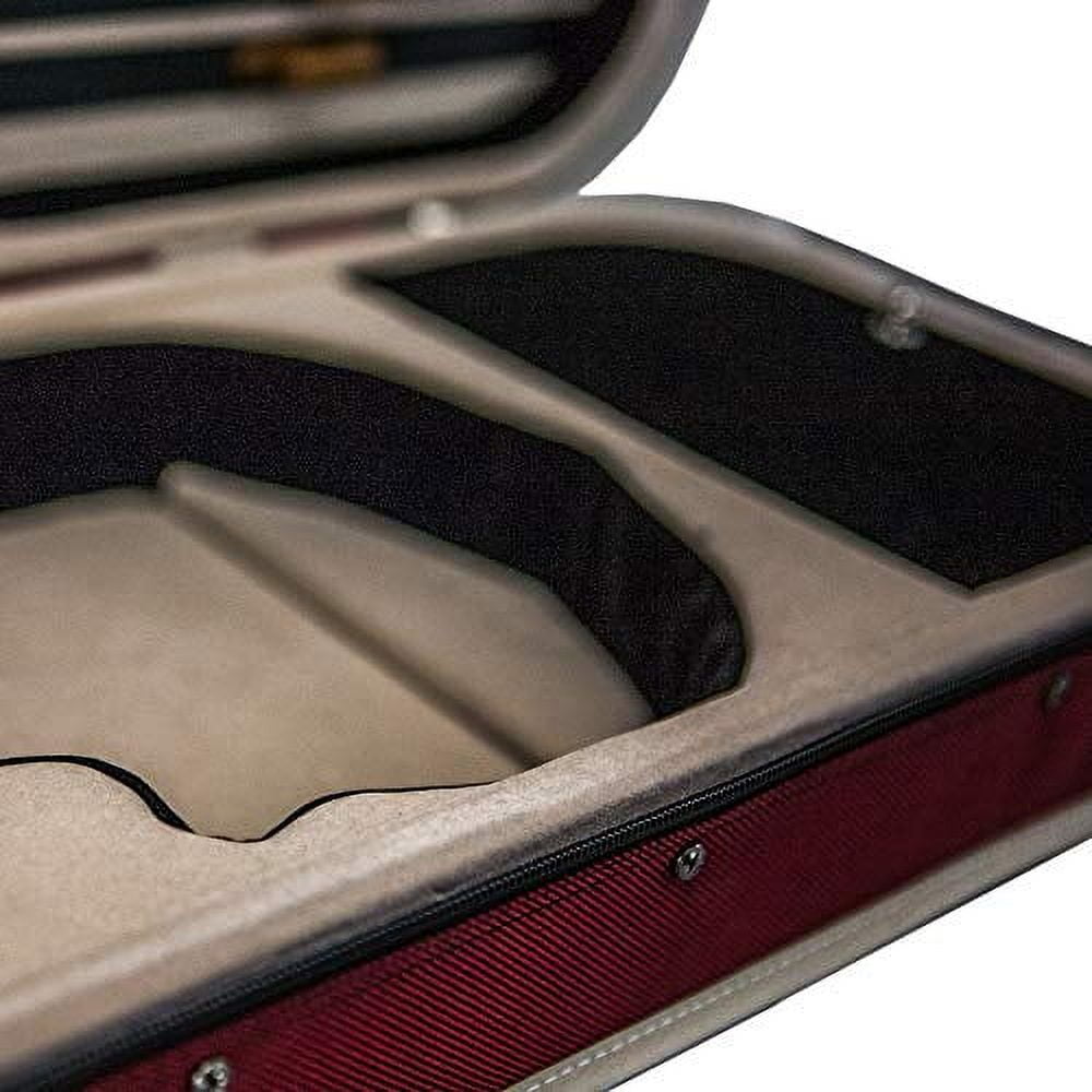 SKY 4/4 Full Size Violin Oblong Lightweight Case with Hygrometer Red/White Sports Style ...
