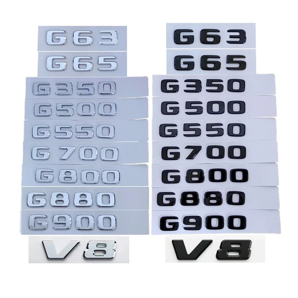 SKY Car Trunk Letters Logo Emblem Badge Decals Sticker For Mercedes Benz G Class G55 G63 G65 ...