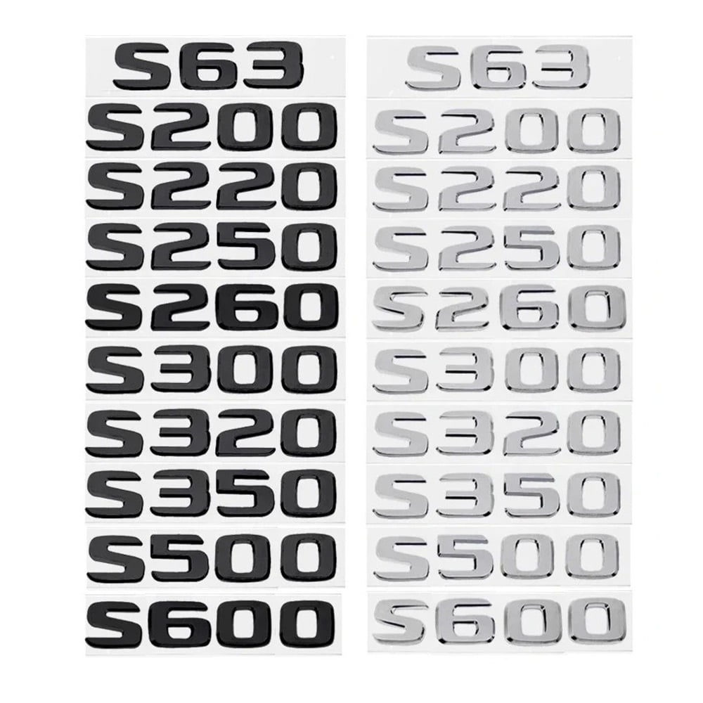 SKY Car Trunk Letters Logo Emblem Badge Decals Sticker For Mercedes ...