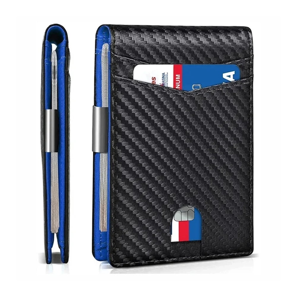 SKY Carbon Fiber Men Wallets Credit Card Holder Men's RFID Wallet ...