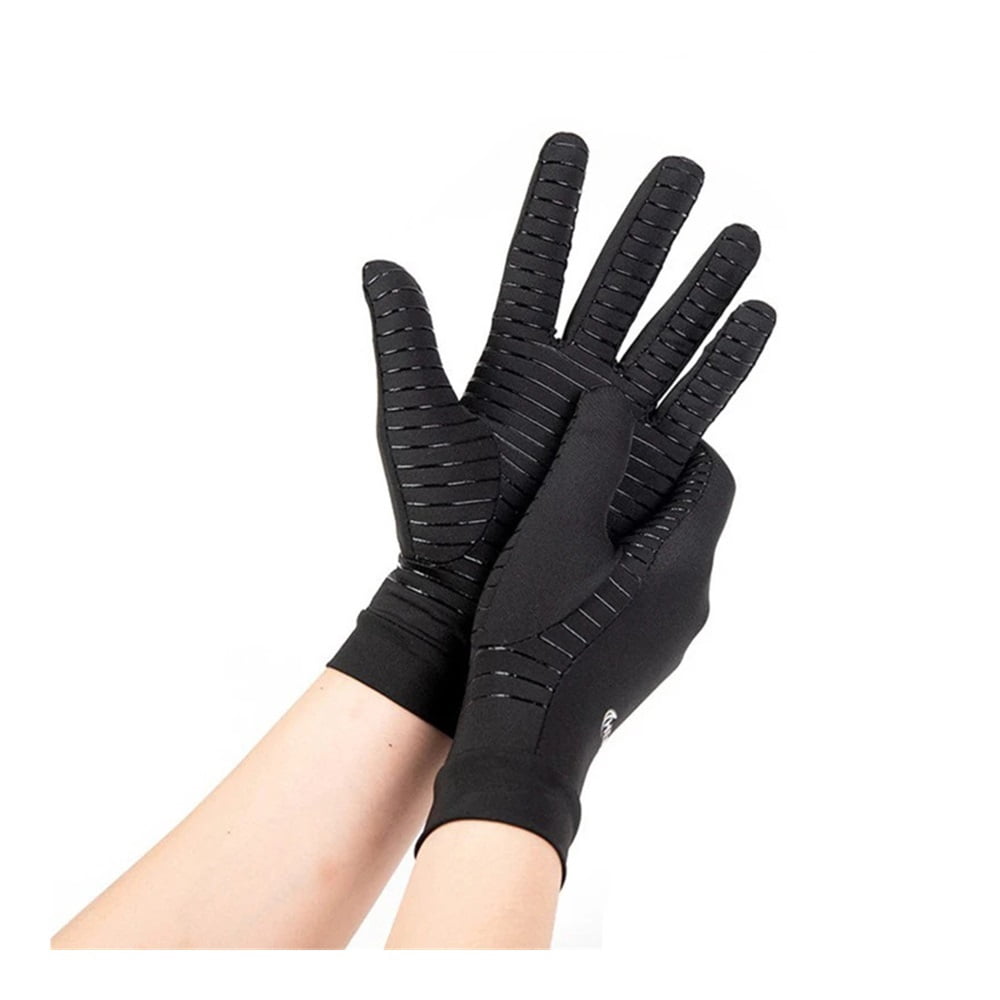 SKY Copper Compression Arthritis Gloves Black Hand Gloves Hand Wrist ...