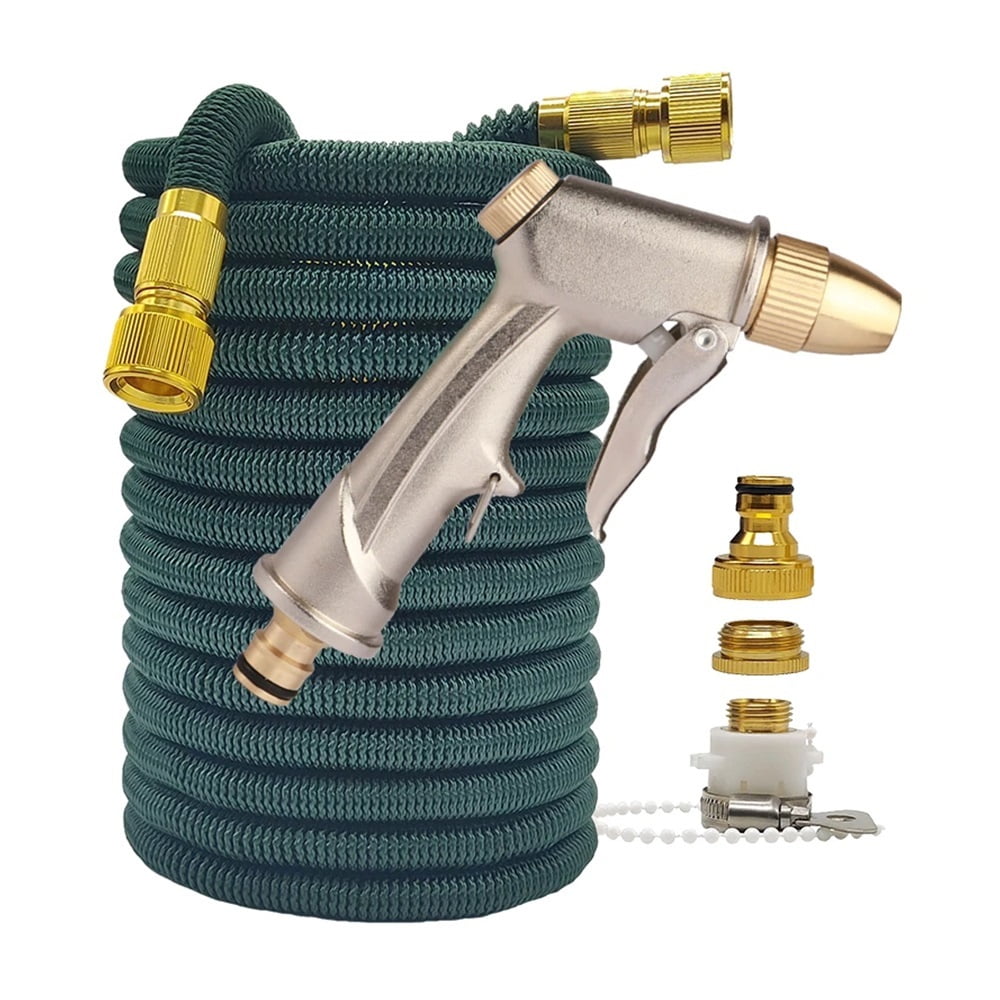 SKY High Pressure Garden Water Hose Expandable Double Metal Connector ...