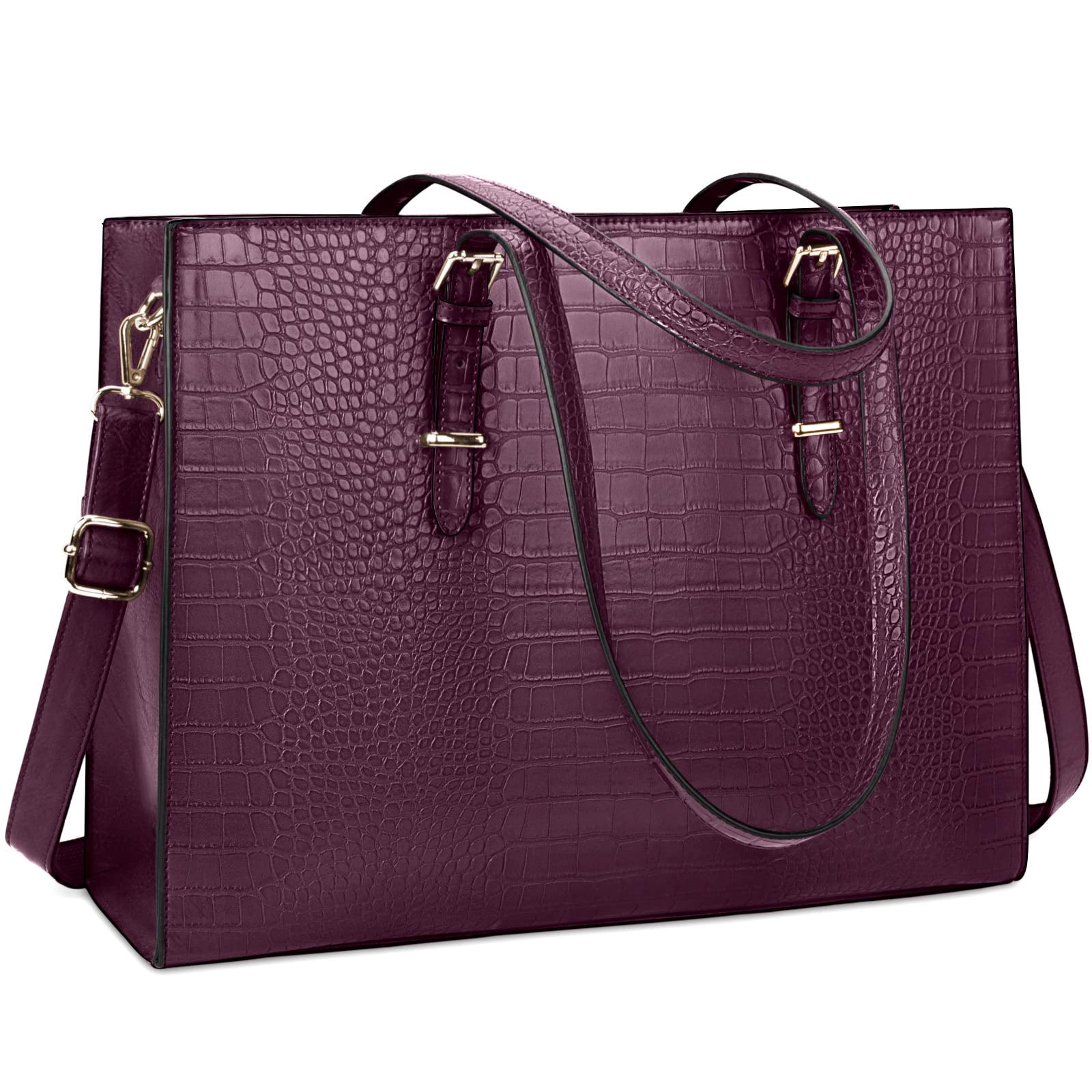 SKY Laptop Bag for Women 15.6 Inch Laptop Tote Bag Leather Classy ...