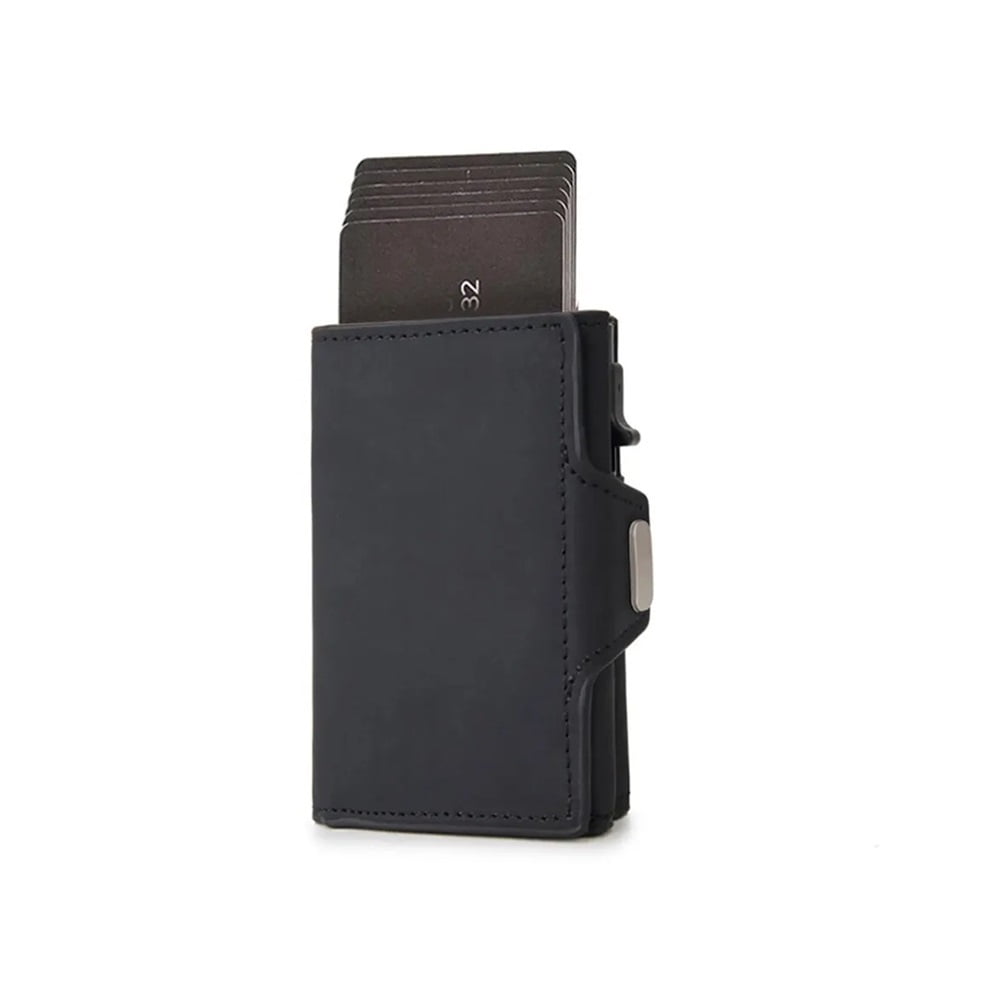 SKY Rfid Carbon Fiber Card Holder Men Wallets Slim Thin Coin Pocket ID ...