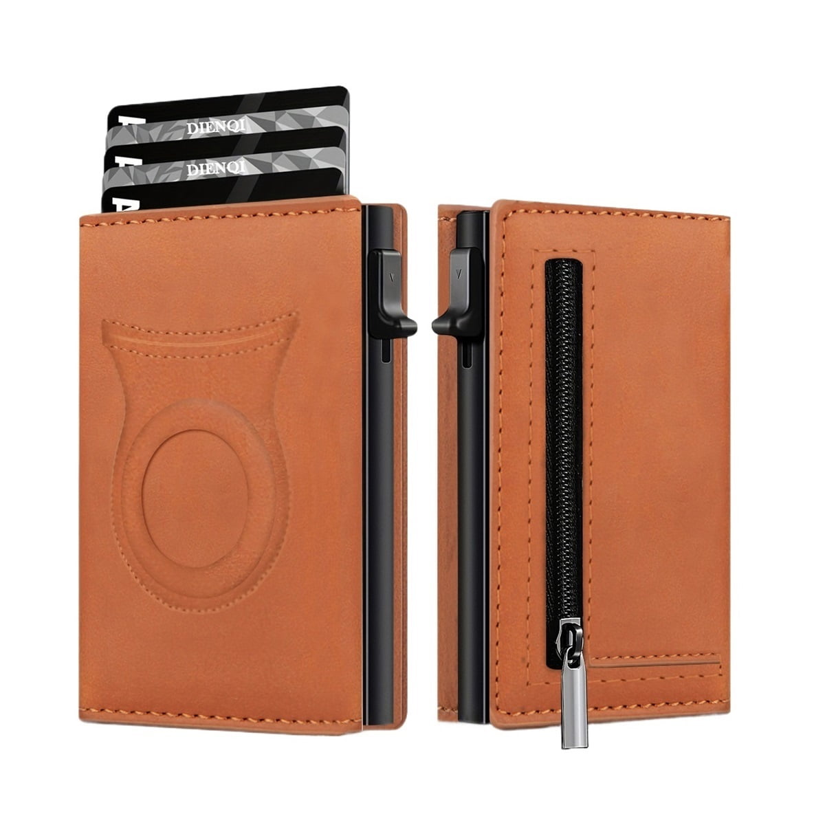 SKY Rfid Credit Card Holder Men Wallets For Apple Airtag Carbon Fiber ...