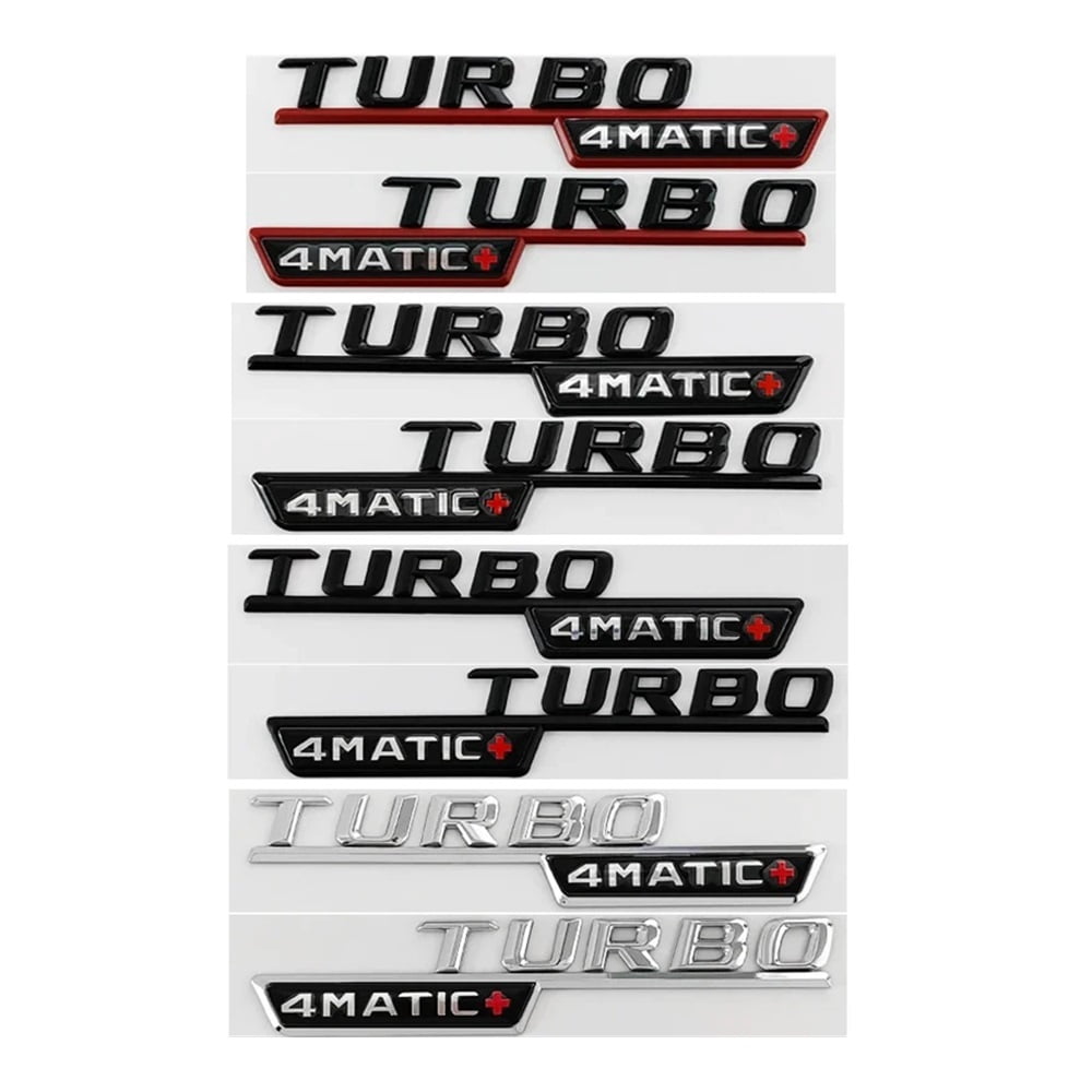SKY TURBO 4MATIC Plus Car Emblem Side Fender Badge Sticker Logo For ...