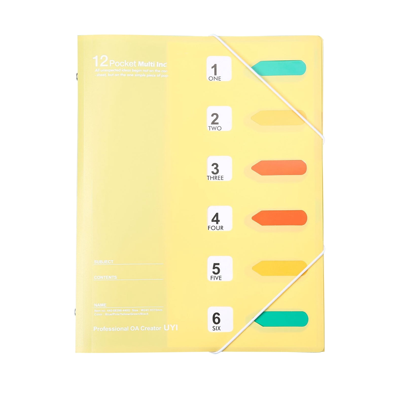 SKYDUE A4 Expanding File Folder，Folder Organizer with 12 Pockets，Letter ...