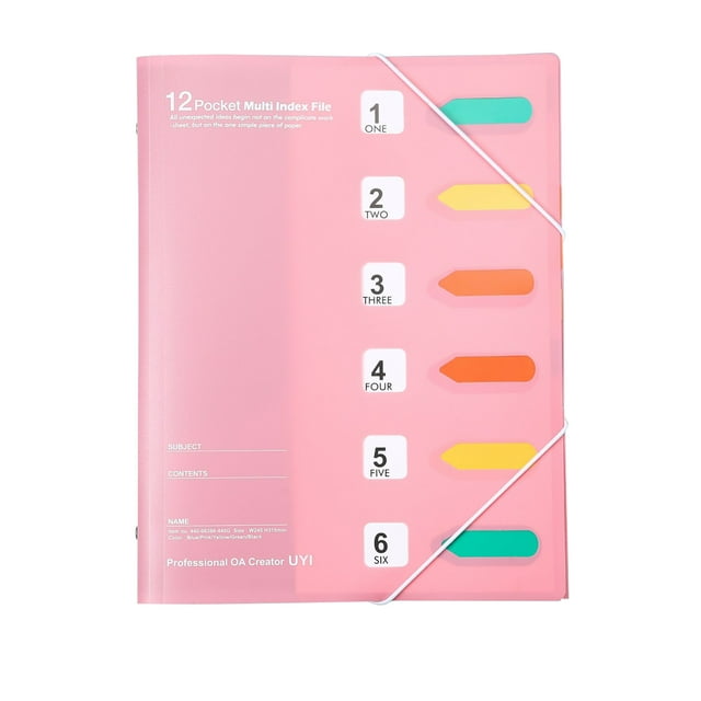 SKYDUE A4 Expanding File Folder，Folder Organizer with 12 Pockets，Letter ...