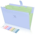 SKYDUE Office Supplies: 5-Pocket Expanding File Folder Organizer for Document & Paper Storage ...