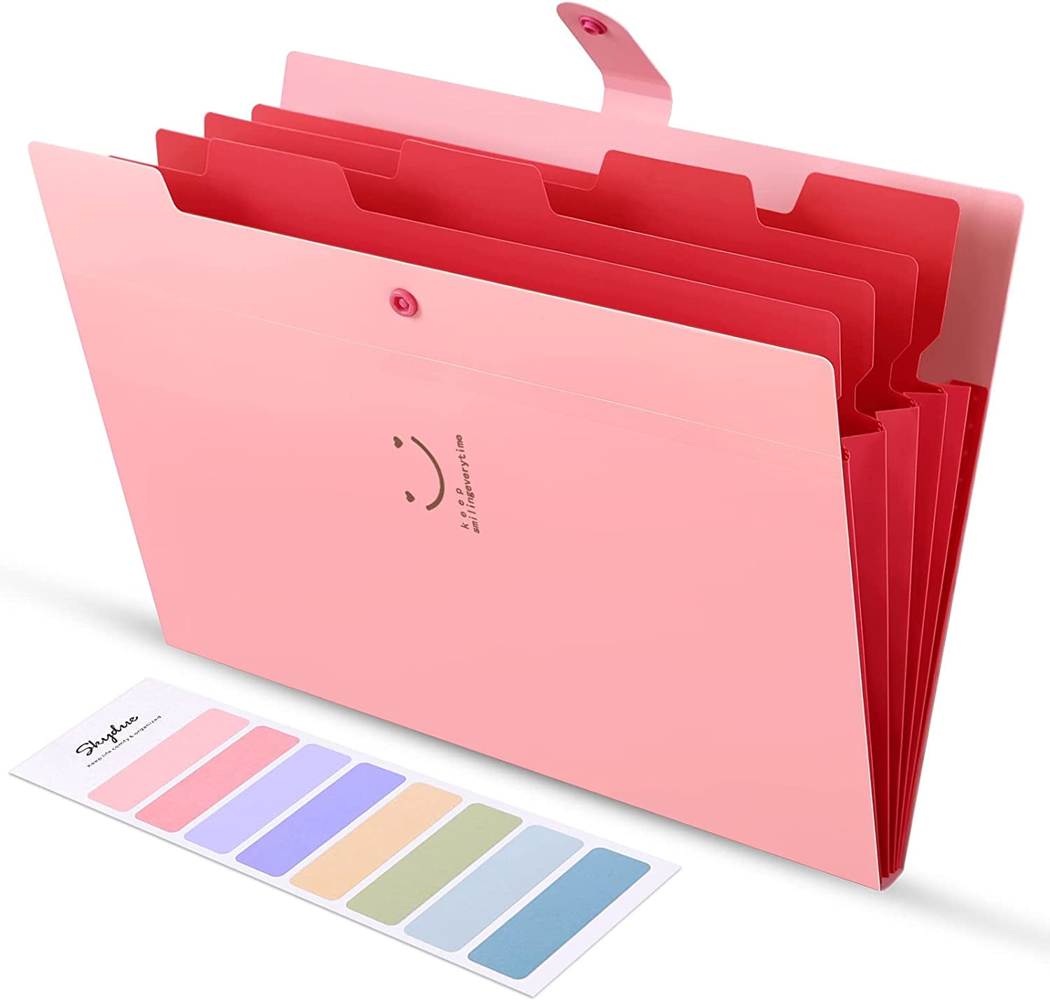 SKYDUE Expanding File Folder with 5 Pockets - Letter A4 Paper Accordion ...