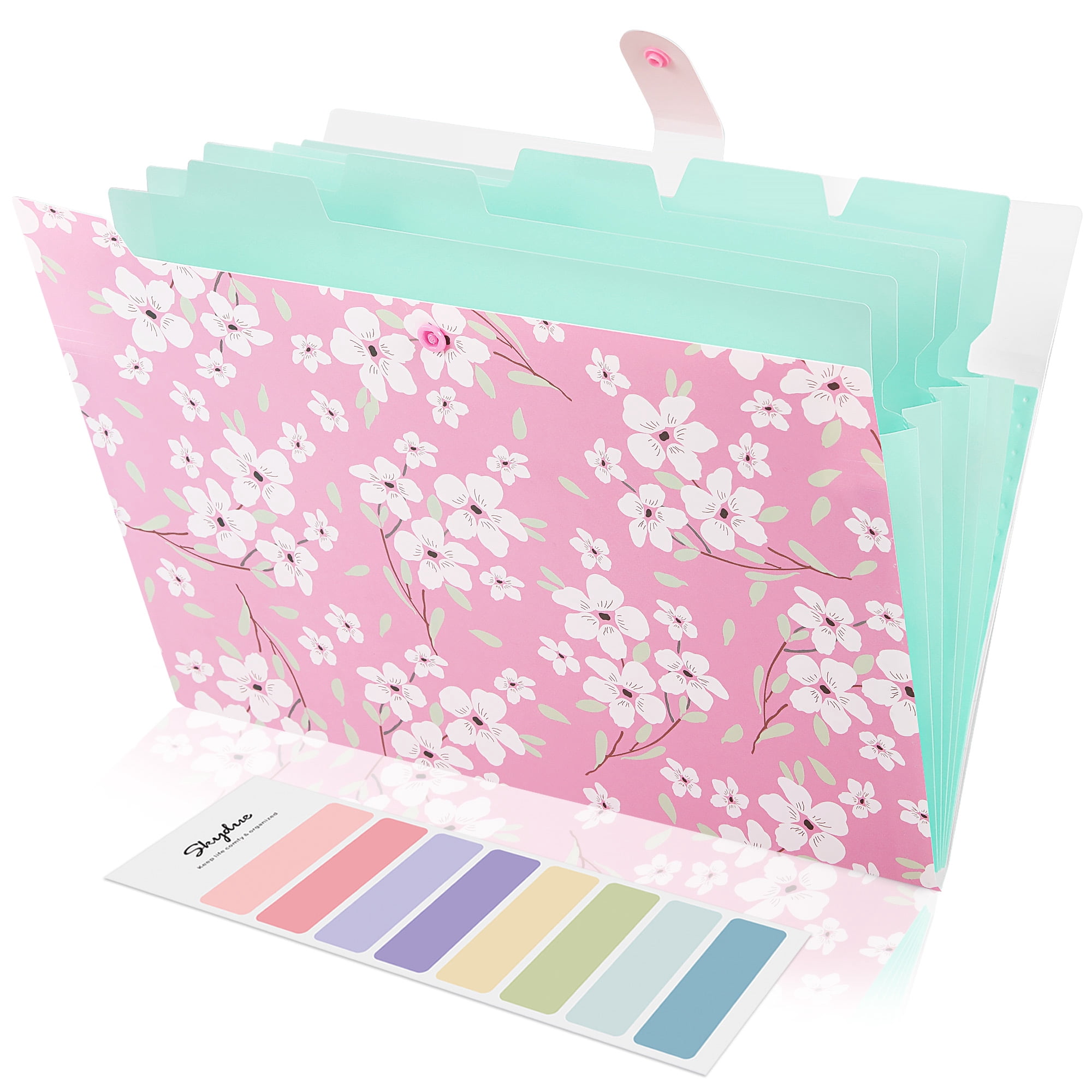 SKYDUE Business Expanding File Folder, 6 Pockets, A4 Document Organizer ...