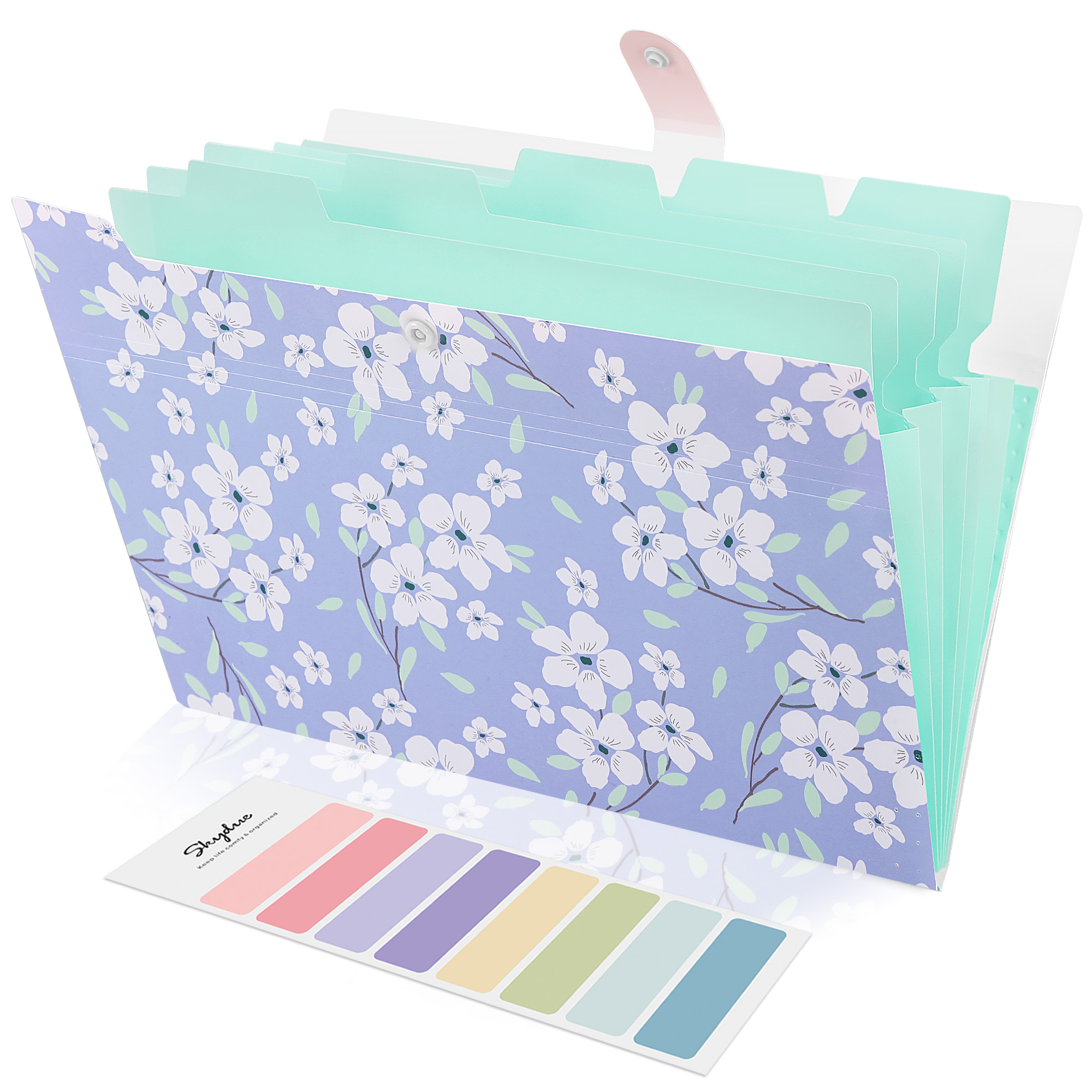 Skydue Expanding File Folder With 6 Pockets Letter A4 Paper Accordion Document Organizer
