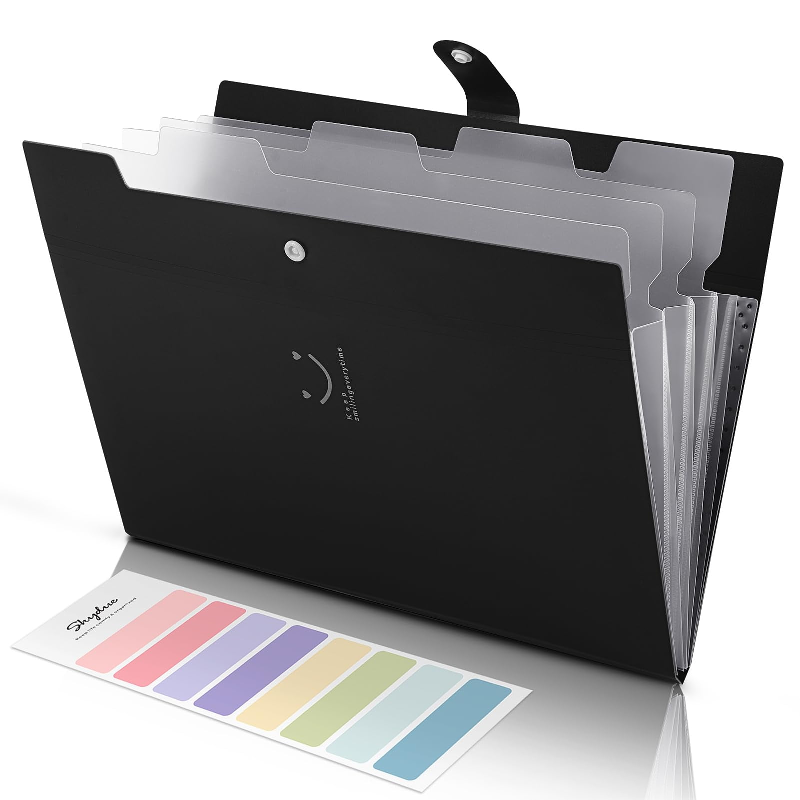 SKYDUE File Folder with 8 Labels, 5 Pockets Accordion Paper Organizer ... SKYDUE File Folder with 8 Labels, 5 Pockets Accordion Paper Organizer ...